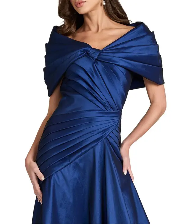 Tadashi Shoji Romina Draped Taffeta Gown