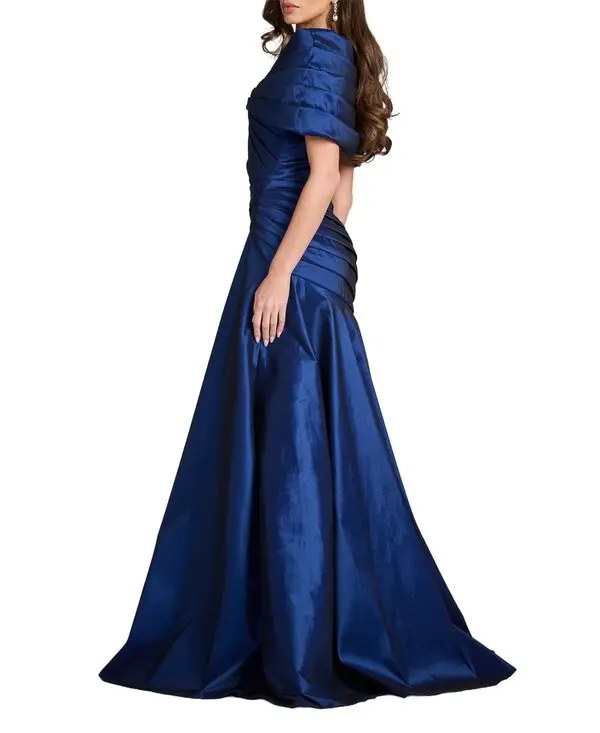 Tadashi Shoji Romina Draped Taffeta Gown