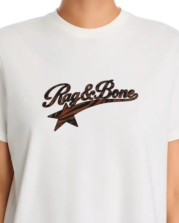 Rag & Bone Miramar Cotton Logo Graphic Tee