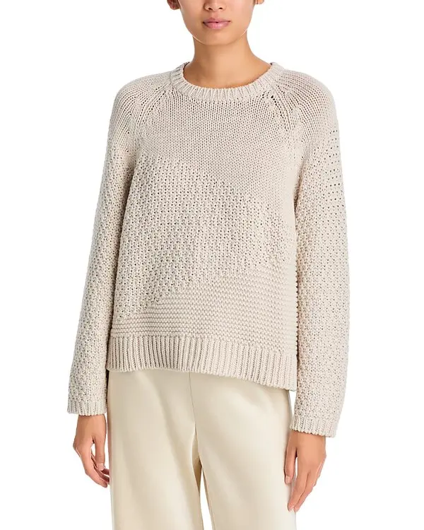 Eileen Fisher Peruvian Cotton Crewneck Sweater