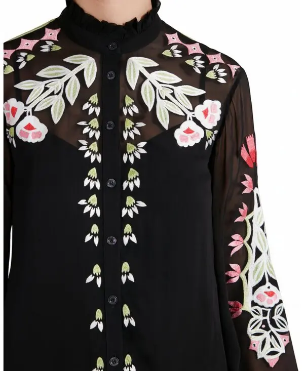 TEMPERLEY LONDON Rosalba Shirt - Black