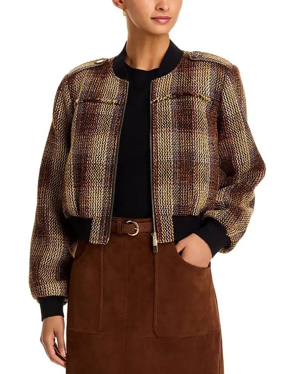 TOCCIN Pierce Fringe Bomber Jacket