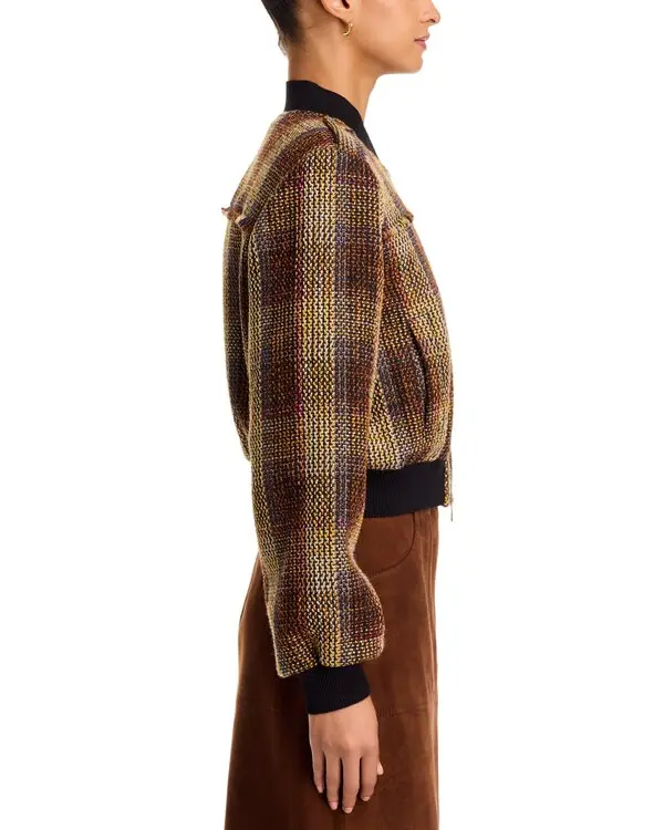 TOCCIN Pierce Fringe Bomber Jacket
