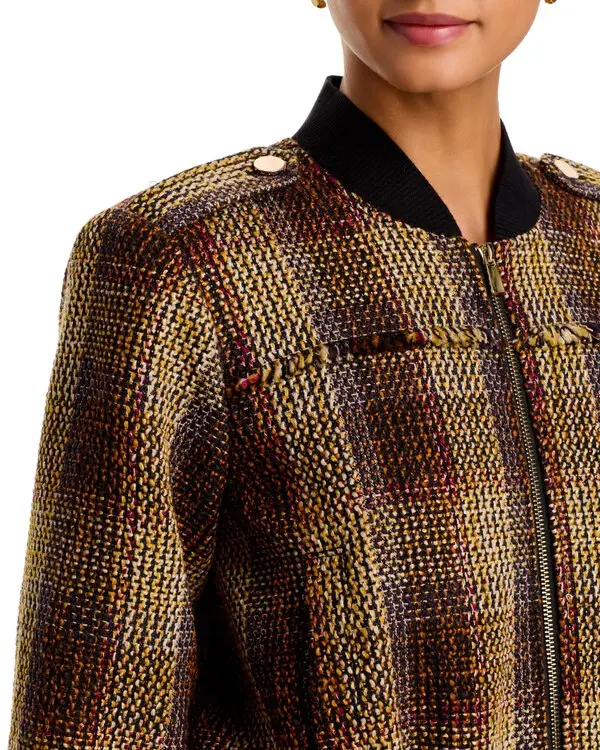 TOCCIN Pierce Fringe Bomber Jacket