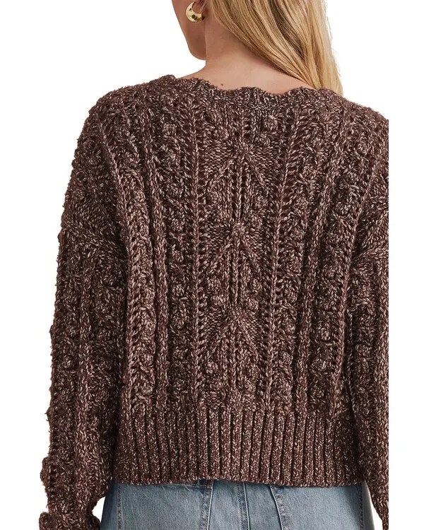 Splendid Hartford Cotton Blend Bobble Cardigan - Java