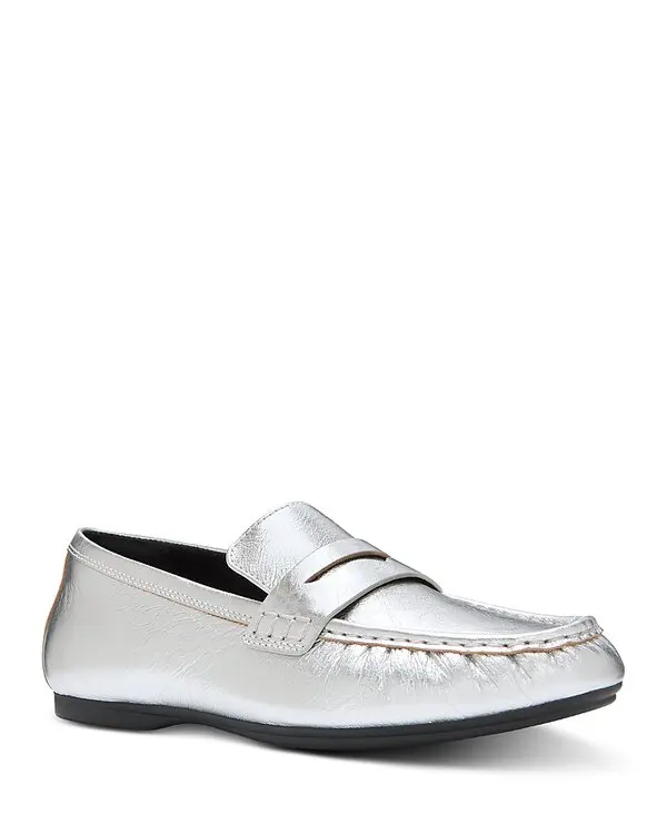 Fitflop Delicato Crinkle Metallic Leather Loafers