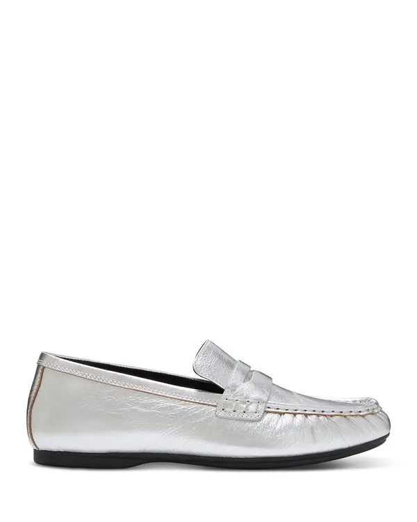 Fitflop Delicato Crinkle Metallic Leather Loafers