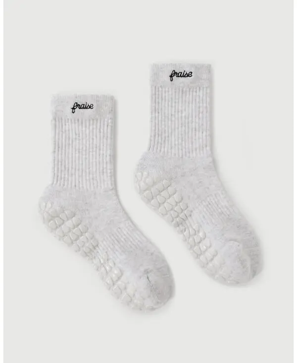 FRAISE Script Set Grip Socks, Pack Of 3 - Multi