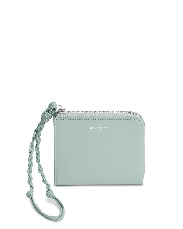 JIL SANDER Tangle Zip Leather Card Case