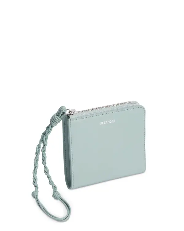 JIL SANDER Tangle Zip Leather Card Case