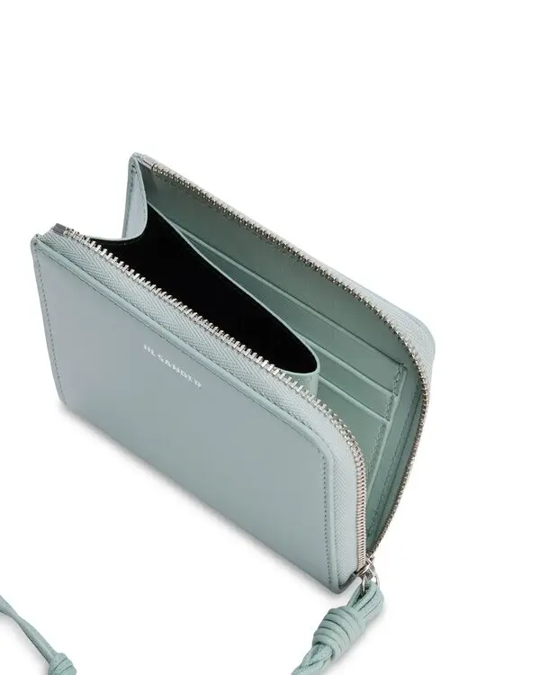 JIL SANDER Tangle Zip Leather Card Case