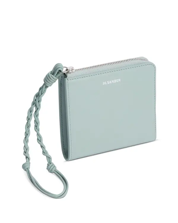 JIL SANDER Tangle Zip Leather Card Case