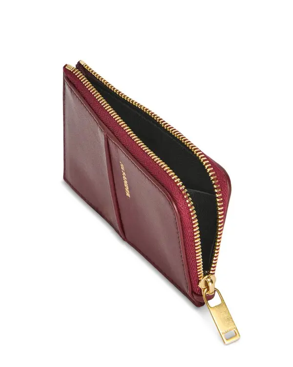 JIL SANDER Envelope East/west Leather Zip Wallet