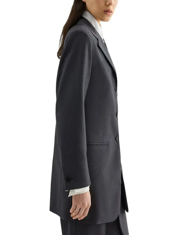 JIL SANDER Fil A Fil Wool & Mohair Jacket