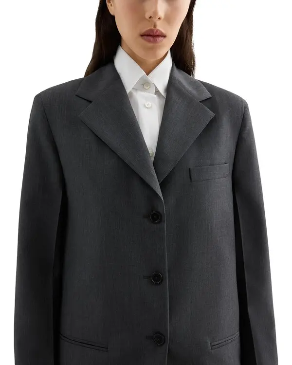 JIL SANDER Fil A Fil Wool & Mohair Jacket