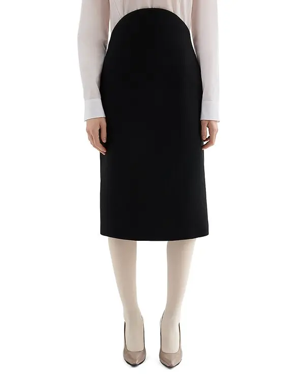 JIL SANDER Wool Sable Skirt - Black