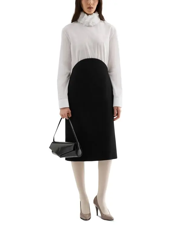JIL SANDER Wool Sable Skirt