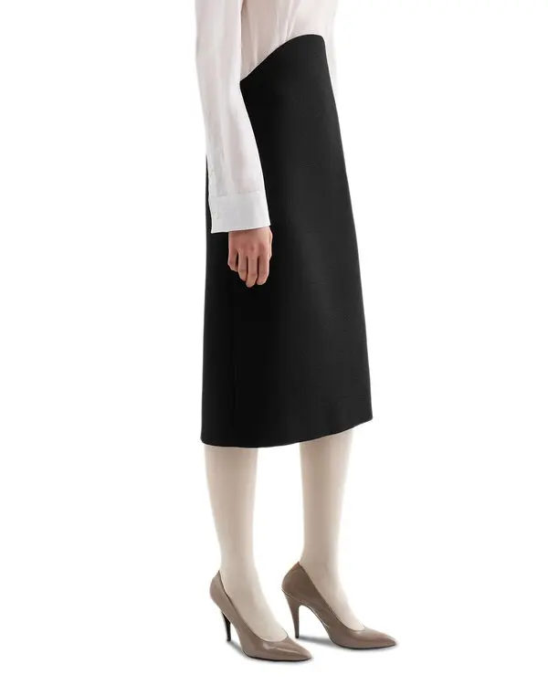 JIL SANDER Wool Sable Skirt