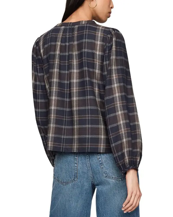 Z Supply Autumn Printed Button Placket Blouse