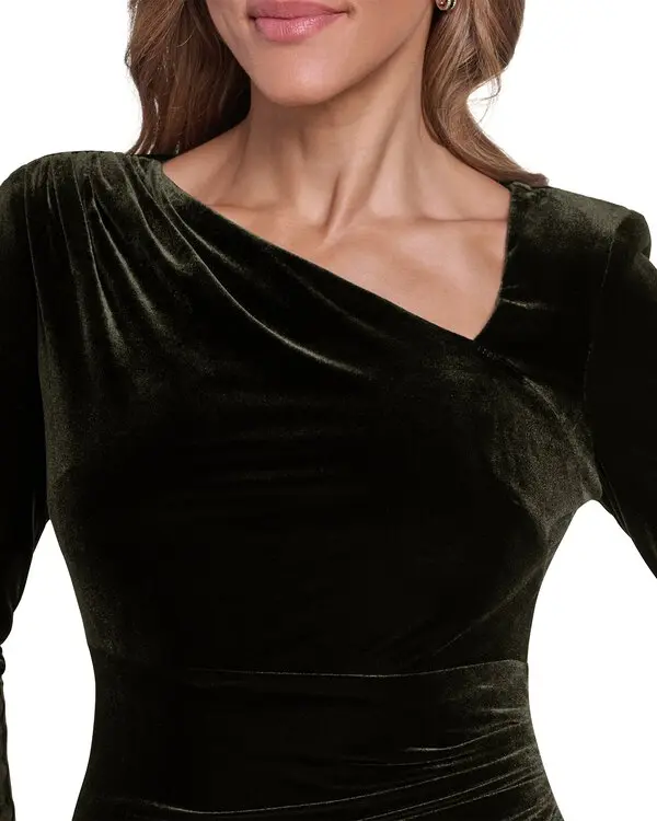 Eliza J Asymmetric Velvet Gown