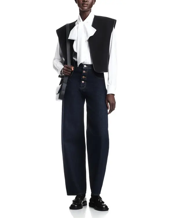 Emporio Armani Wool Blend Kiss Front Vest
