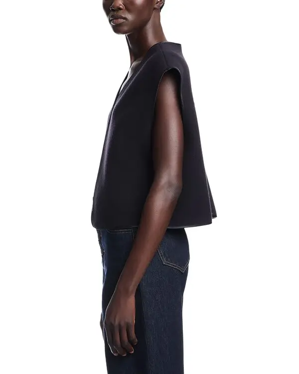 Emporio Armani Wool Blend Kiss Front Vest