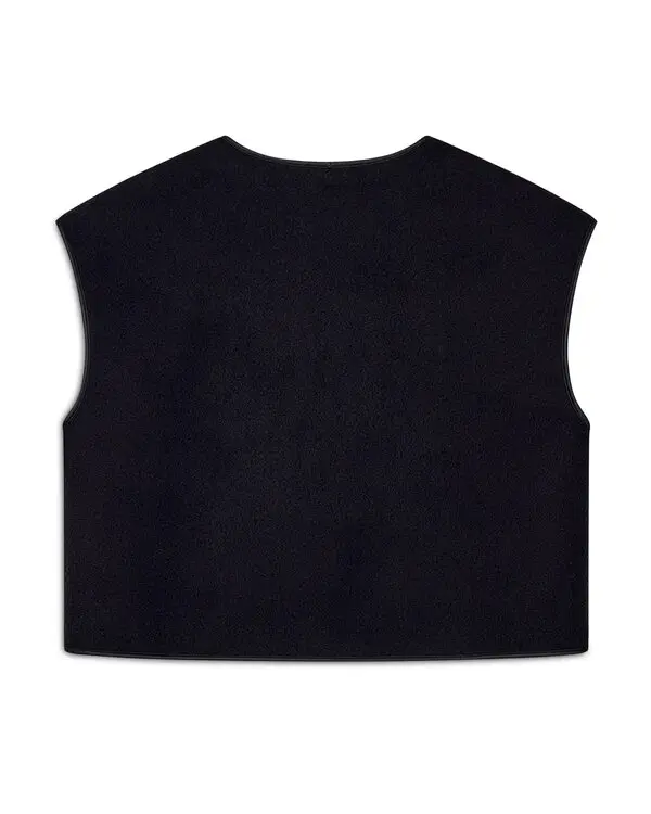 Emporio Armani Wool Blend Kiss Front Vest