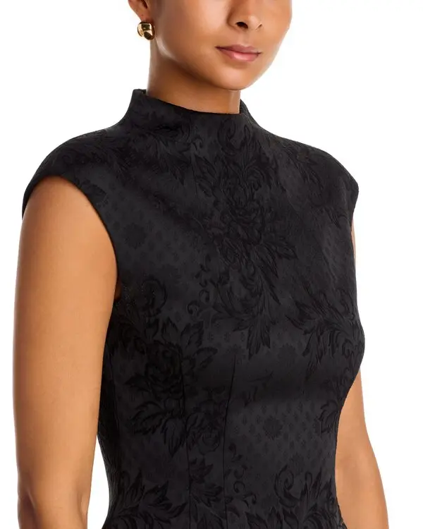 Veronica Beard Haworth Mock Neck Mini Dress