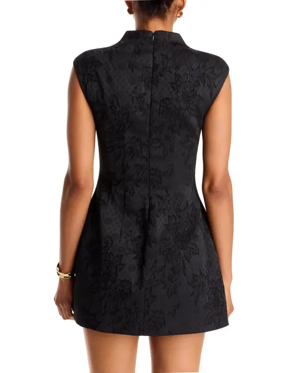 Veronica Beard Haworth Mock Neck Mini Dress