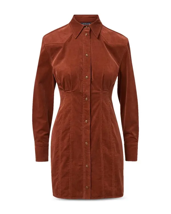 Veronica Beard Evren Cotton Stretch Mini Dress