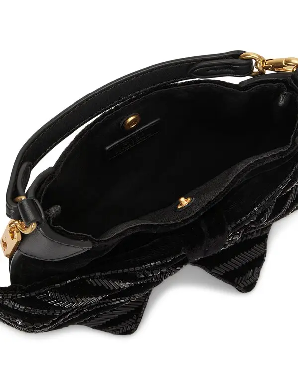 Polo Ralph Lauren Polo Id Velvet Beaded Bow Pouch