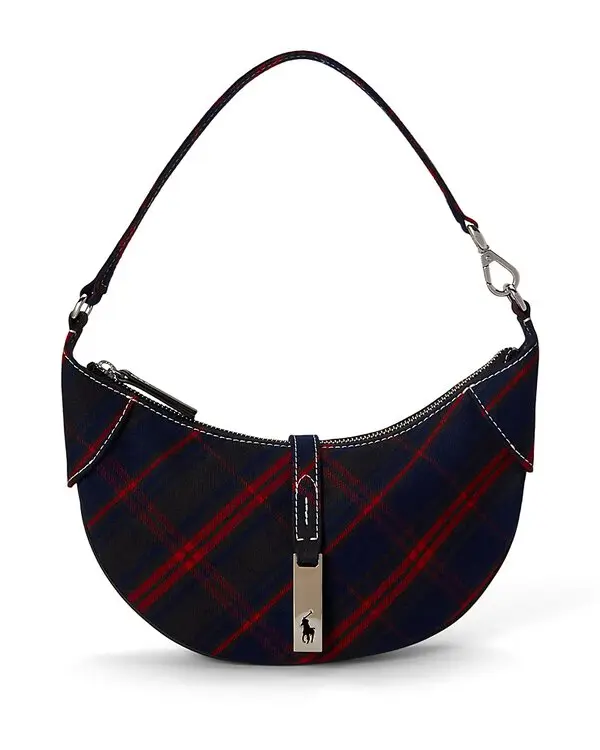Polo Ralph Lauren Polo Id Plaid Twill Mini Shoulder Bag