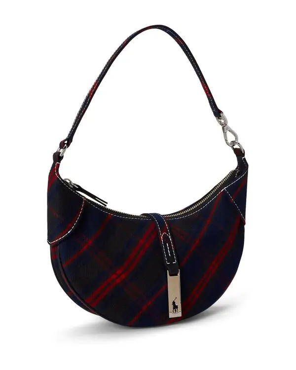 Polo Ralph Lauren Polo Id Plaid Twill Mini Shoulder Bag