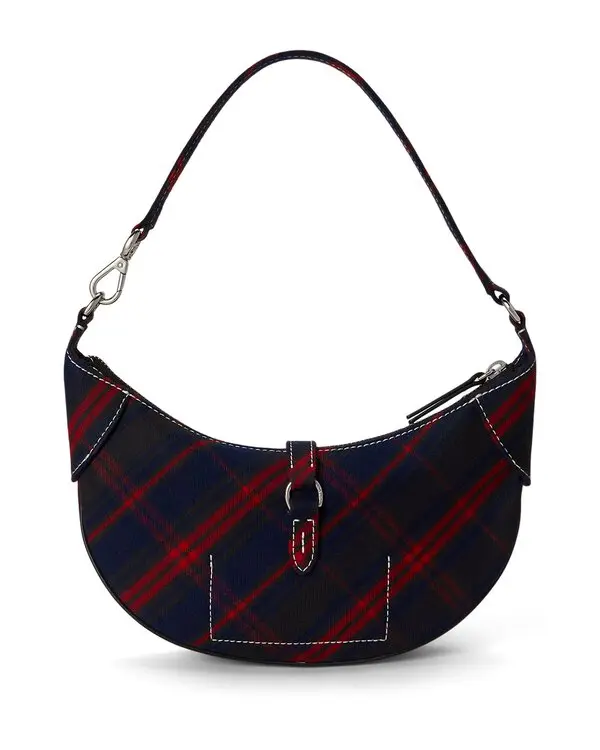 Polo Ralph Lauren Polo Id Plaid Twill Mini Shoulder Bag