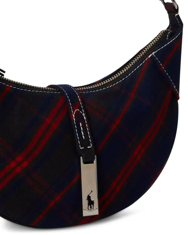 Polo Ralph Lauren Polo Id Plaid Twill Mini Shoulder Bag