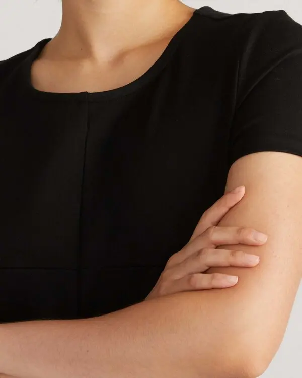 Universal Standard Plus Executive Ponte Dress - Black
