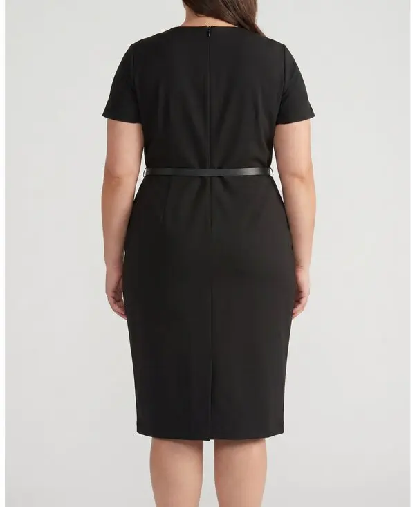 Universal Standard Plus Executive Ponte Dress - Black