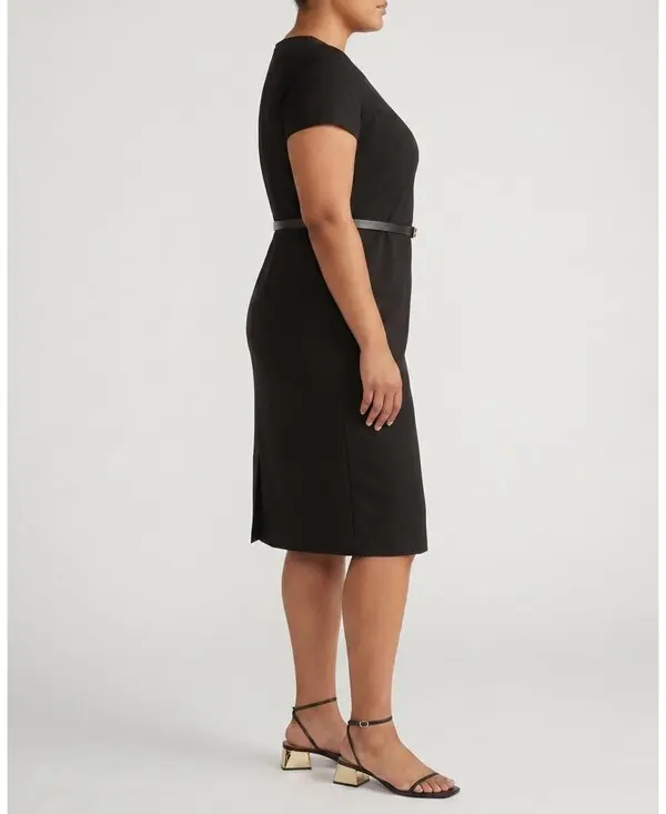 Universal Standard Plus Executive Ponte Dress - Black