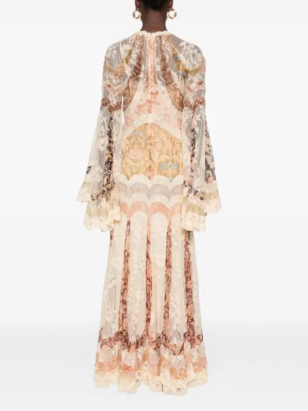 Zimmermann Valiant Printed Silk Long Dress