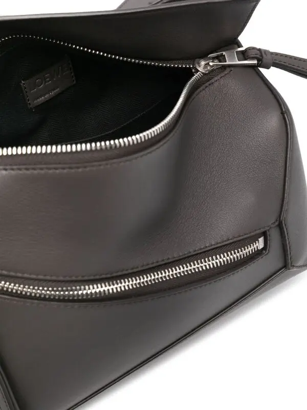 Loewe Puzzle Edge Small Leather Bumbag - Grey