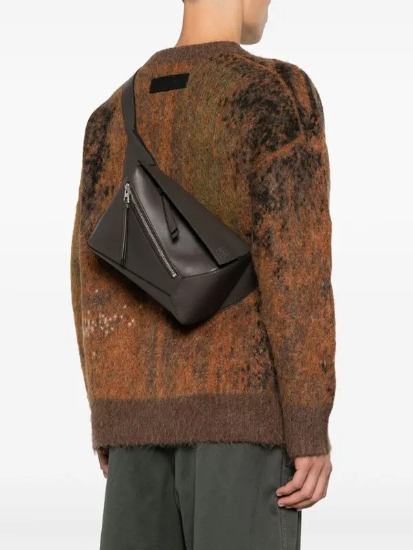 Loewe Puzzle Edge Small Leather Bumbag - Grey