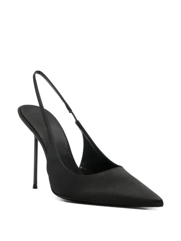 Paris Texas Lidia Leather Slingback Pumps