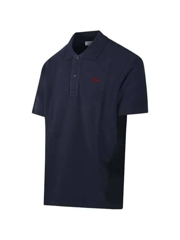 Maison Kitsuné Profile Fox Cotton Polo Shirt