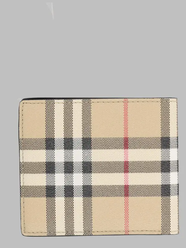 Burberry Portafoglio Bifold Con Stampa "check