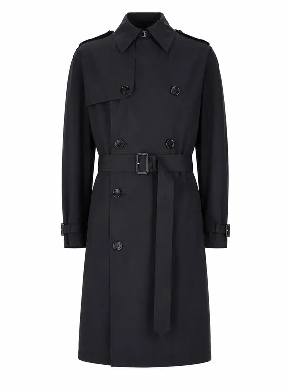 BOSS Trench Idrorepellente In Twill Di Cotone
