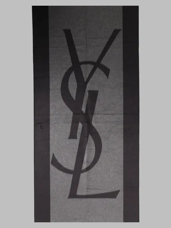 Saint Laurent Sciarpa Cassandre In Jacquard Di Seta