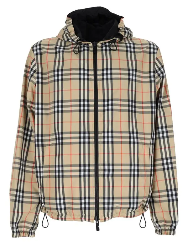 Burberry Giacca "newport" Reversibile Con Motivo Check