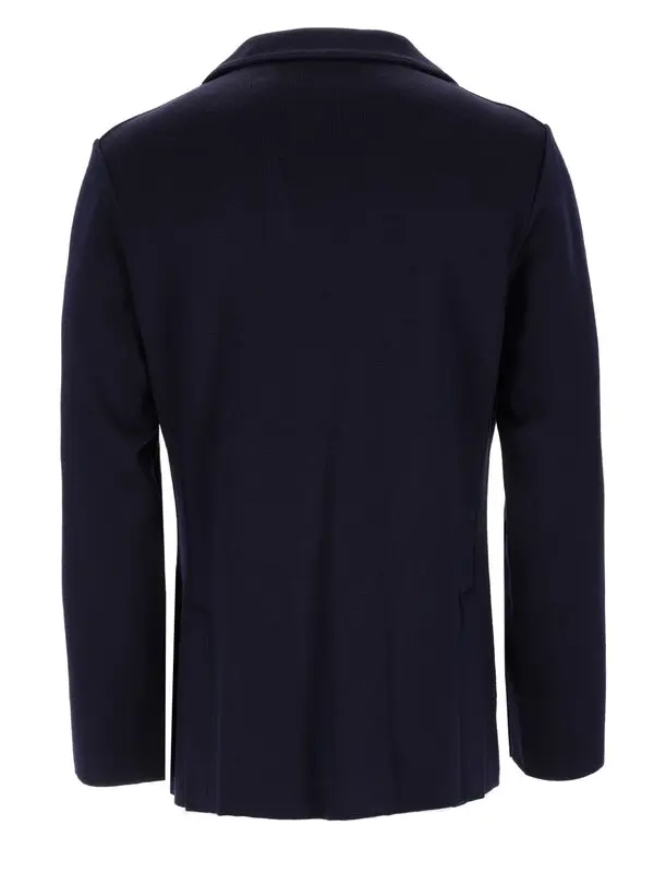 LARDINI Blazer In Maglia Di Cotone