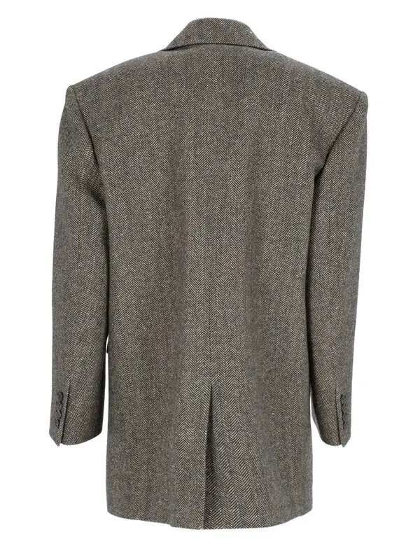 Saint Laurent Giacca Monopetto In Lana