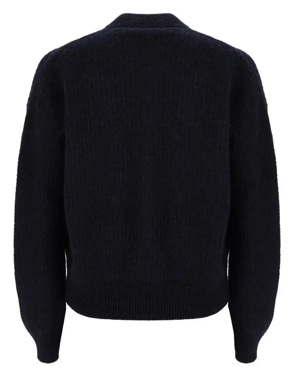 Fabiana Filippi Maglia In Misto Lana E Cotone Con Zip